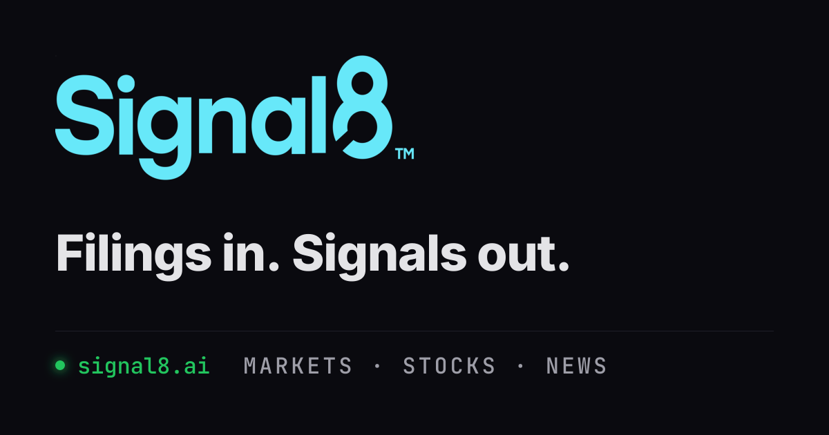 Signal8 — Filings in. Signals out.